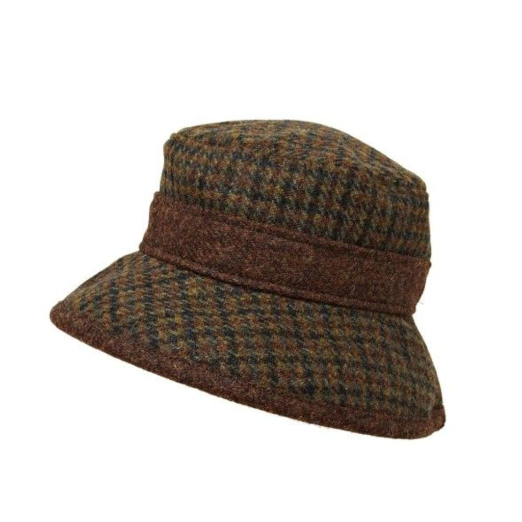 Harris Tweed | Derby Hat - Moor Check/Copper – The Scottish Company