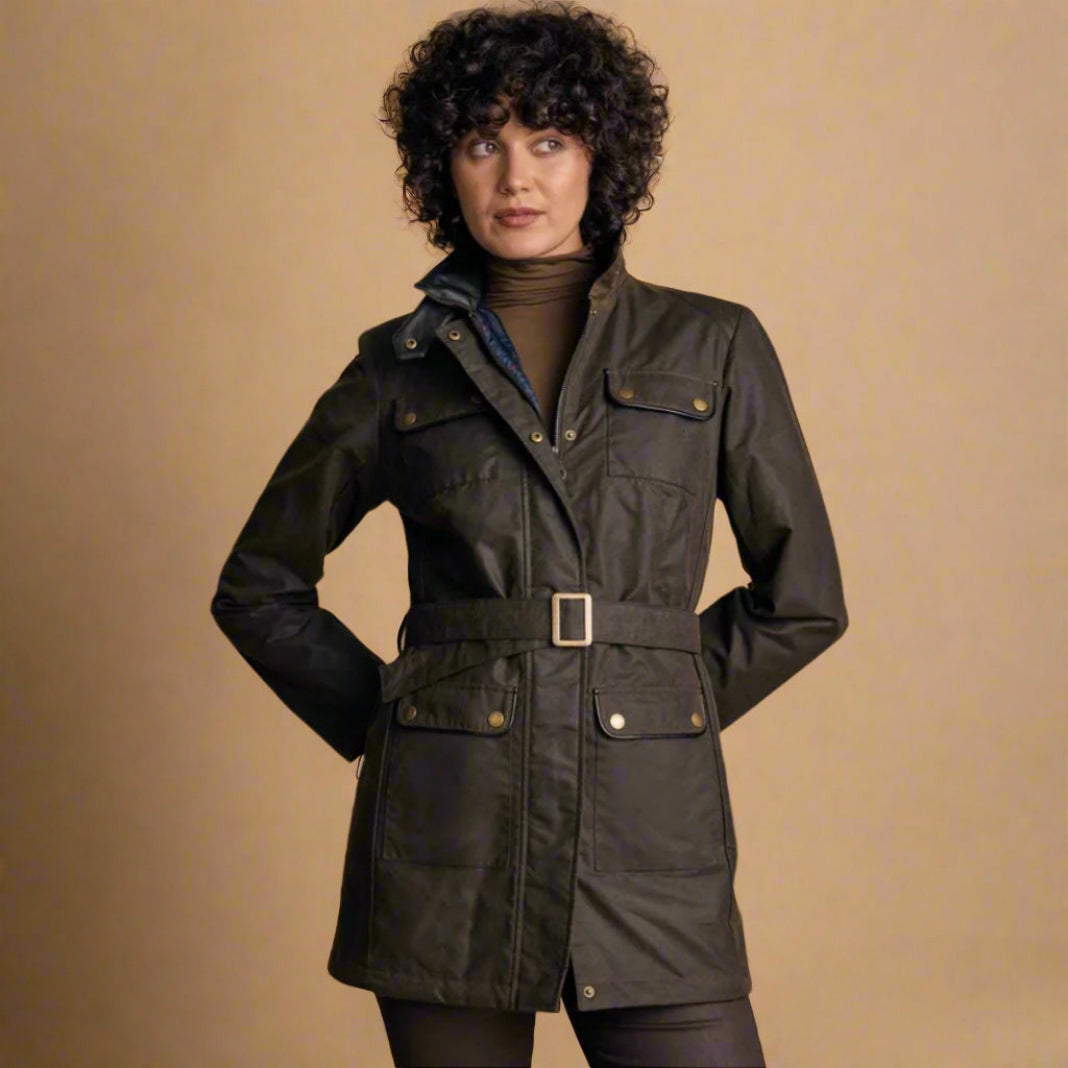 Jack Murphy | Orla Waxed Cotton Jacket - Brown – The Scottish Company