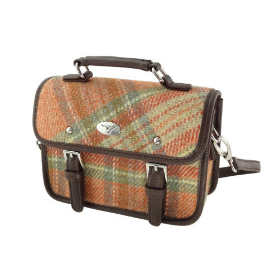Harris Tweed | Bervie Bag - Orange Stewart – The Scottish Company
