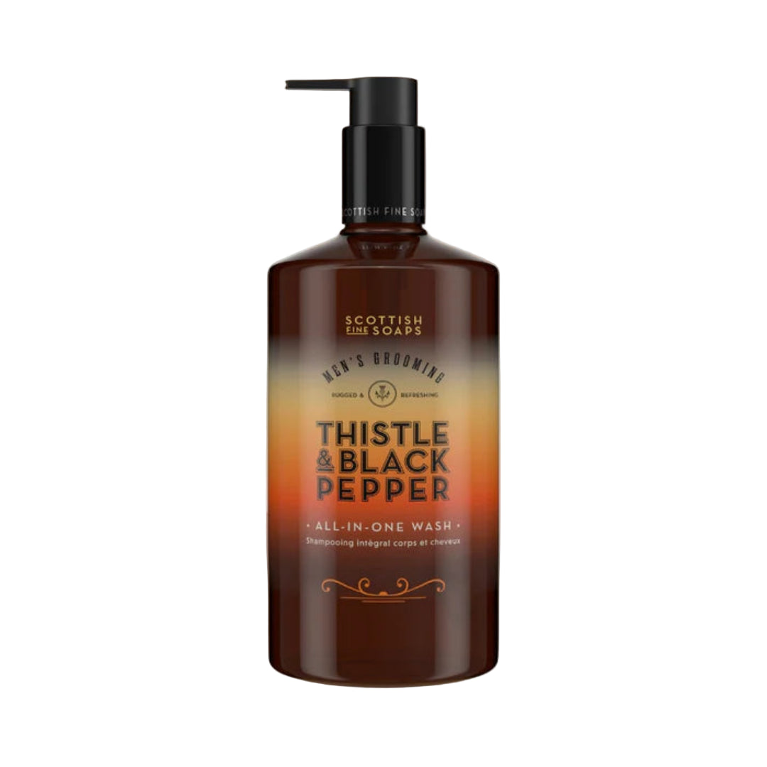 Scottish Fine Soaps | Thistle & Black Pepper All-In-One Wash - 500ml ...