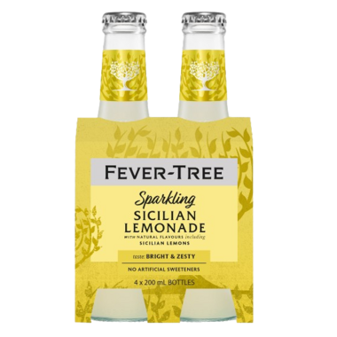 Fever-Tree | Sparkling Sicilian Lemonade Tonic Water | 4pk x 200 ml ...