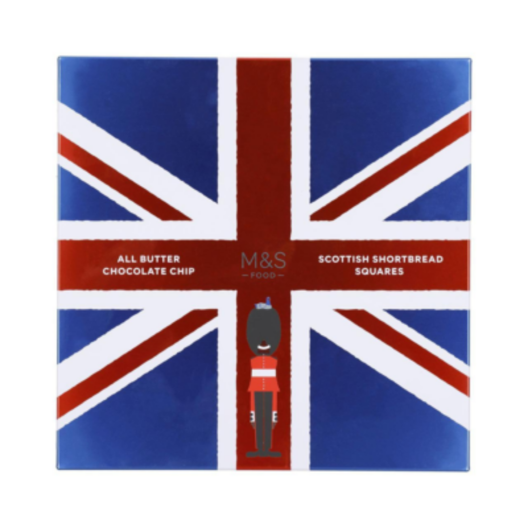M&S | Union Jack Chocolate Chip Shortbread Tin – The Scottish Company